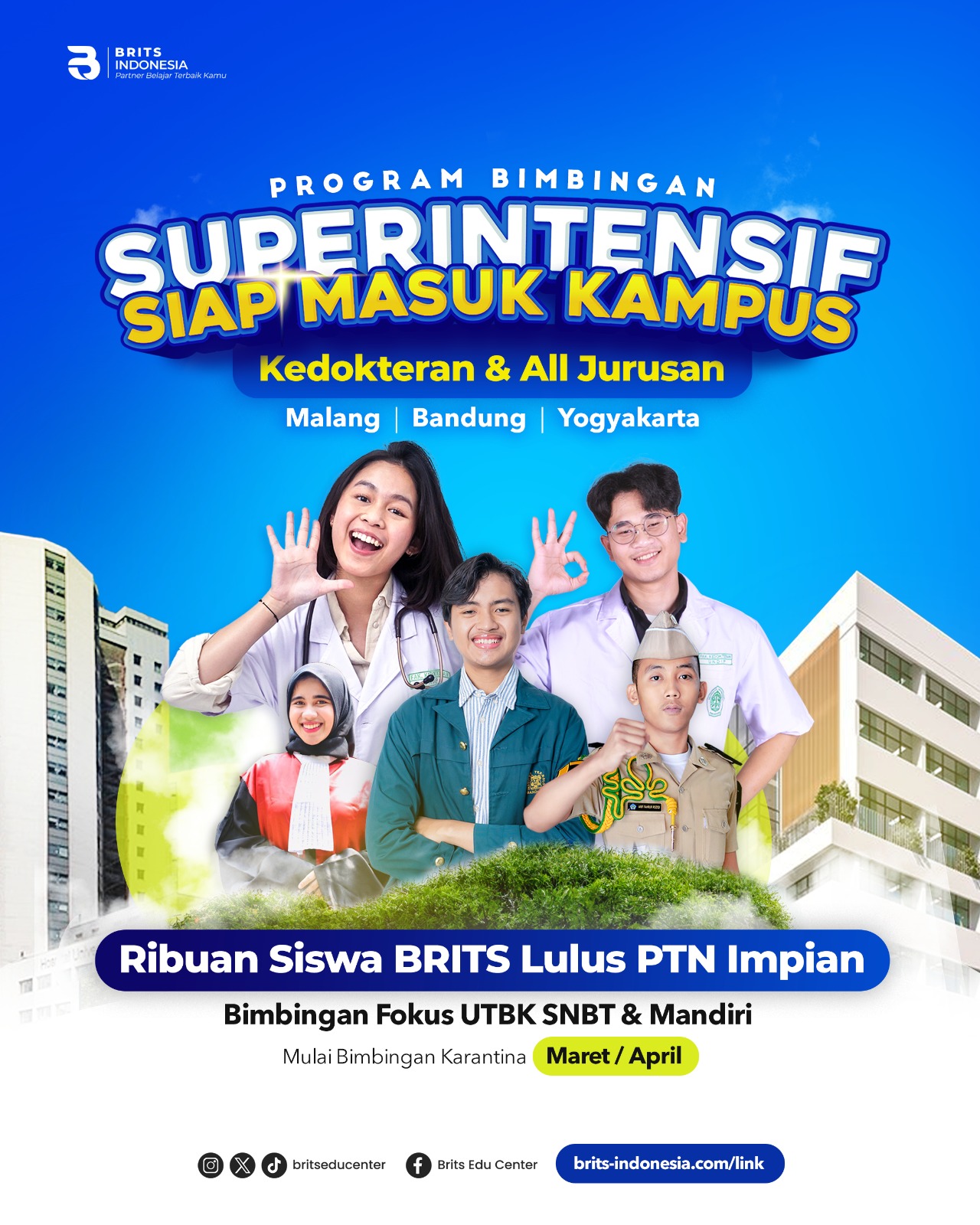 Program Superintensif UTBK SNBT BRITS, Bimbel UTBK Terbaik